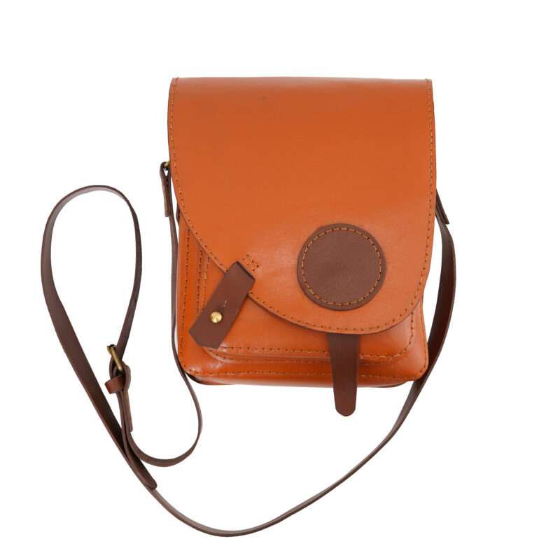 Genuine Leather Crossbody Bag | Bruce Messenger Bag